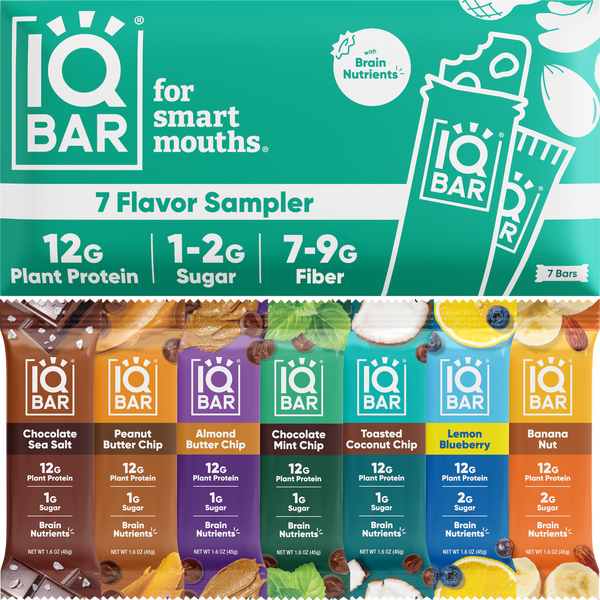 IQBAR Vegan Protein Bars | $14.99 Sampler