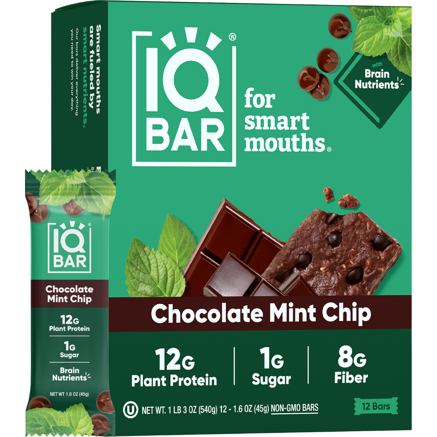 IQBAR® Plant Protein Bars with Magnesium & Lion's Mane