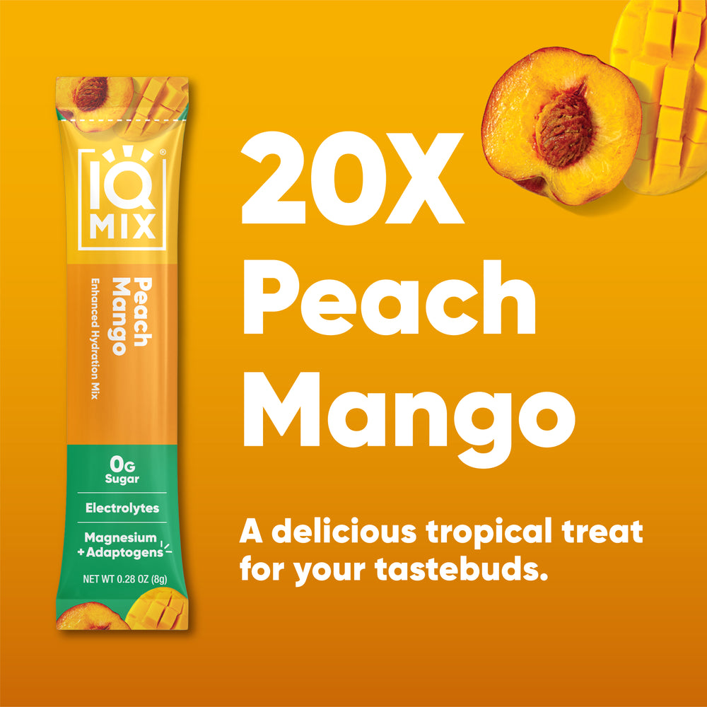 IQMIX Peach Mango Electrolytes Powder | Potassium Magnesium Powder