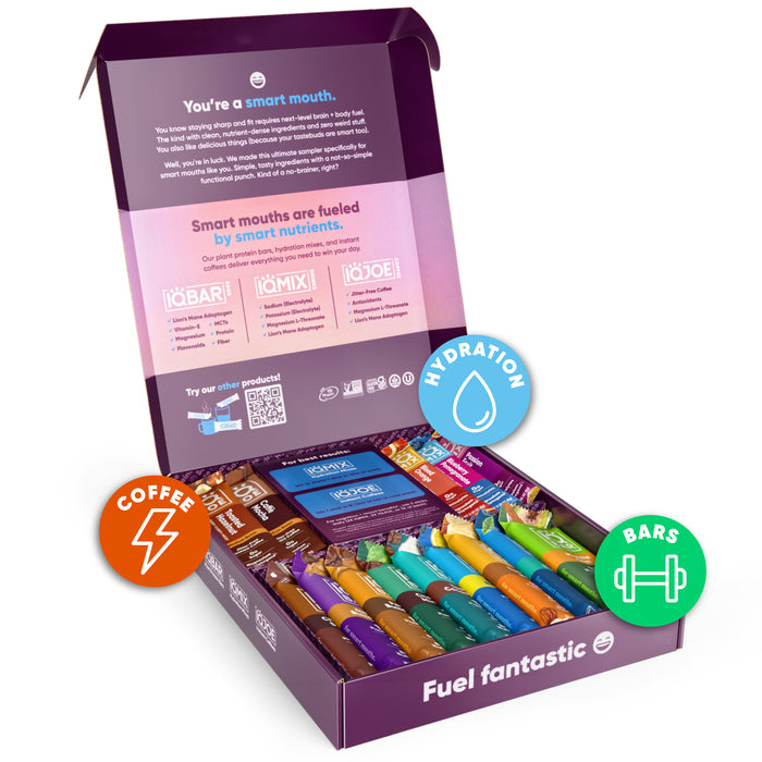IQBAR® Plant Protein Bars with Magnesium & Lion's Mane