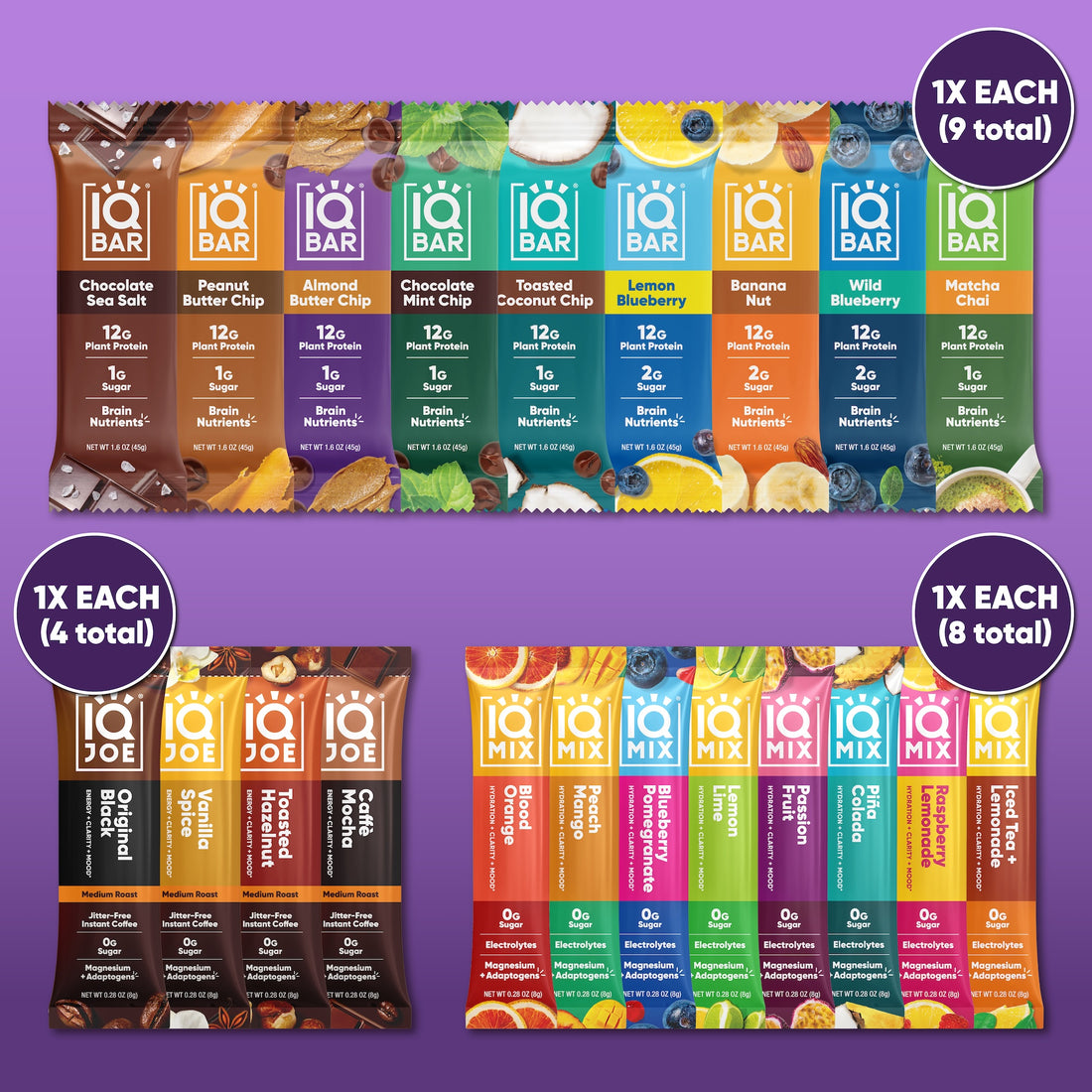 Keto & Vegan Protein Bars + Electrolytes Powder Packets
